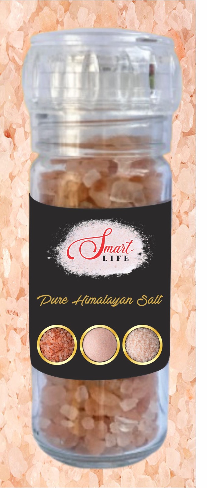 Glass Jars & Grinders - Smart Life Pure Himalayans Salt