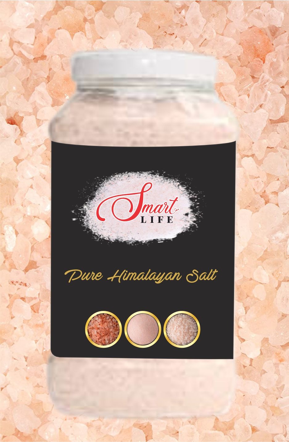 Glass Jars & Grinders - Smart Life Pure Himalayans Salt
